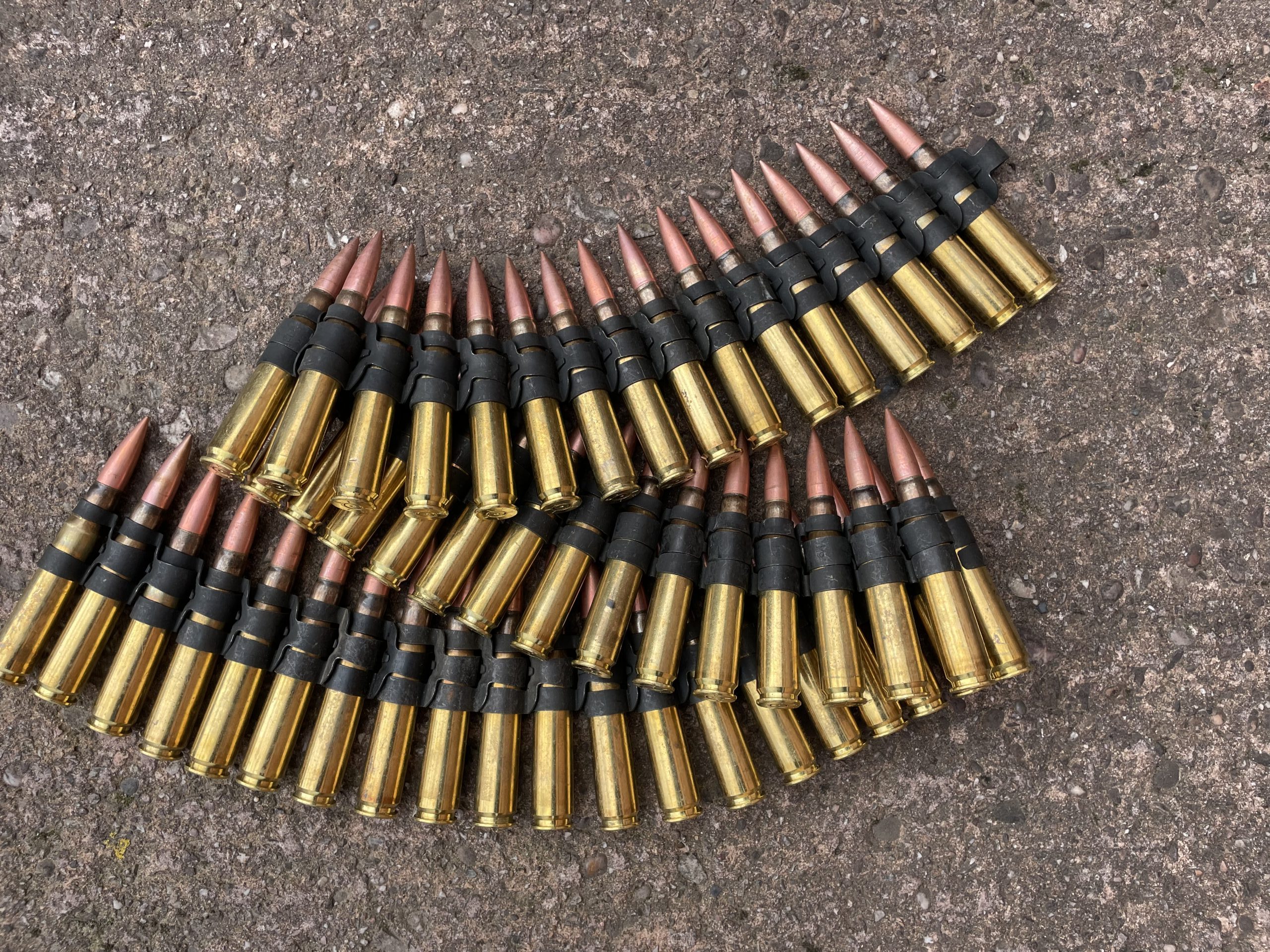 .50 cal inert rounds x 50 in belt - Saracen Exports