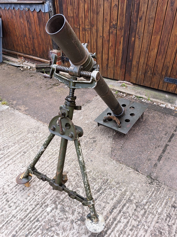 British 3" Mortar MK5 Dated 1945 S/N L30291 - Saracen Exports